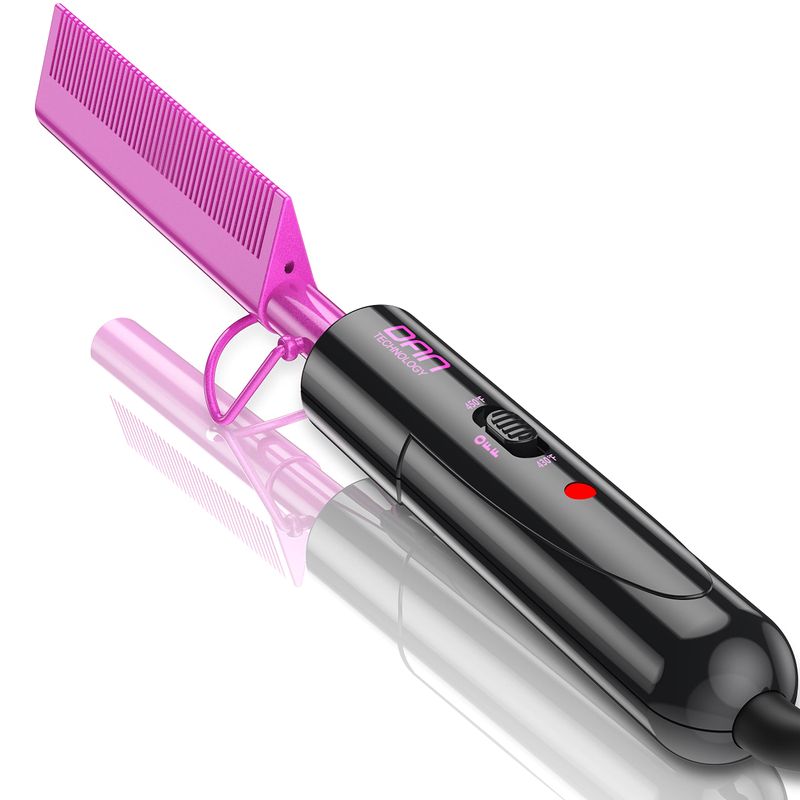 DAN Technology Mini hot Comb,Dual Voltage Pressing Comb,450℉ Heat Comb ...
