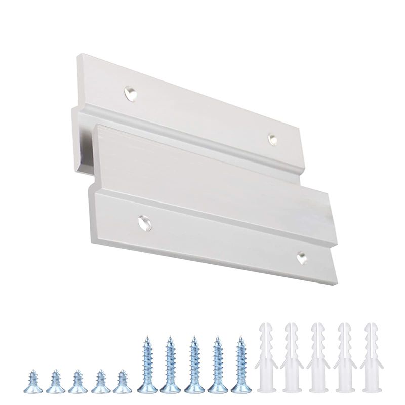 French Cleat Picture Hanger, Aluminum Z Hanger Interlocking Wall ...