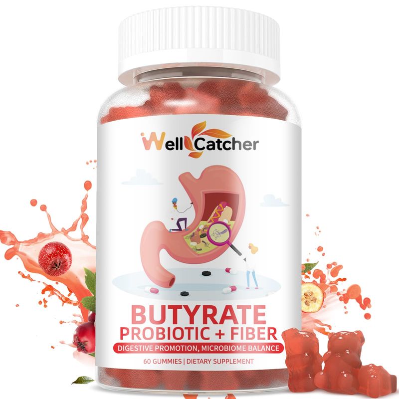 Butyrate Gummies Gut Health Supplement - Butyrate with Probiotic ...