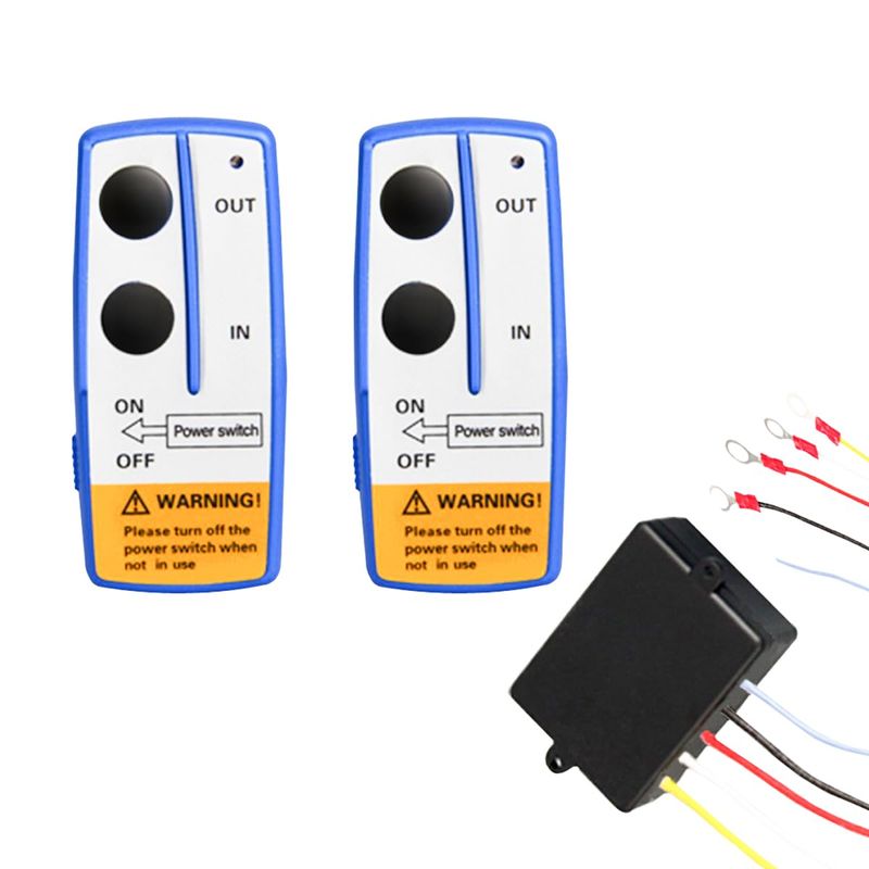 ANCLLO 12V Winch Remote Controller Wireless Winch Remote Control Kit ...