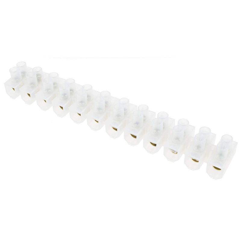 60A 12-Way Terminal Block Strip Electrical Connection Join Choc Block ...