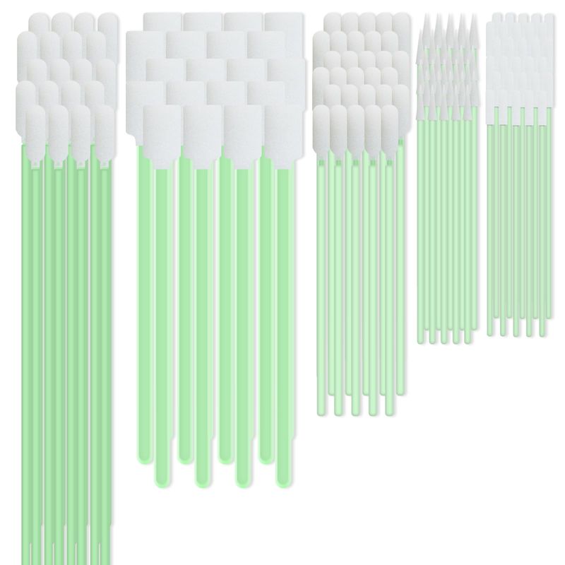 Cleaning Swab Kit 130 Pcs,Multi-Purpose Cleanroom Foam Tip,Square Round ...