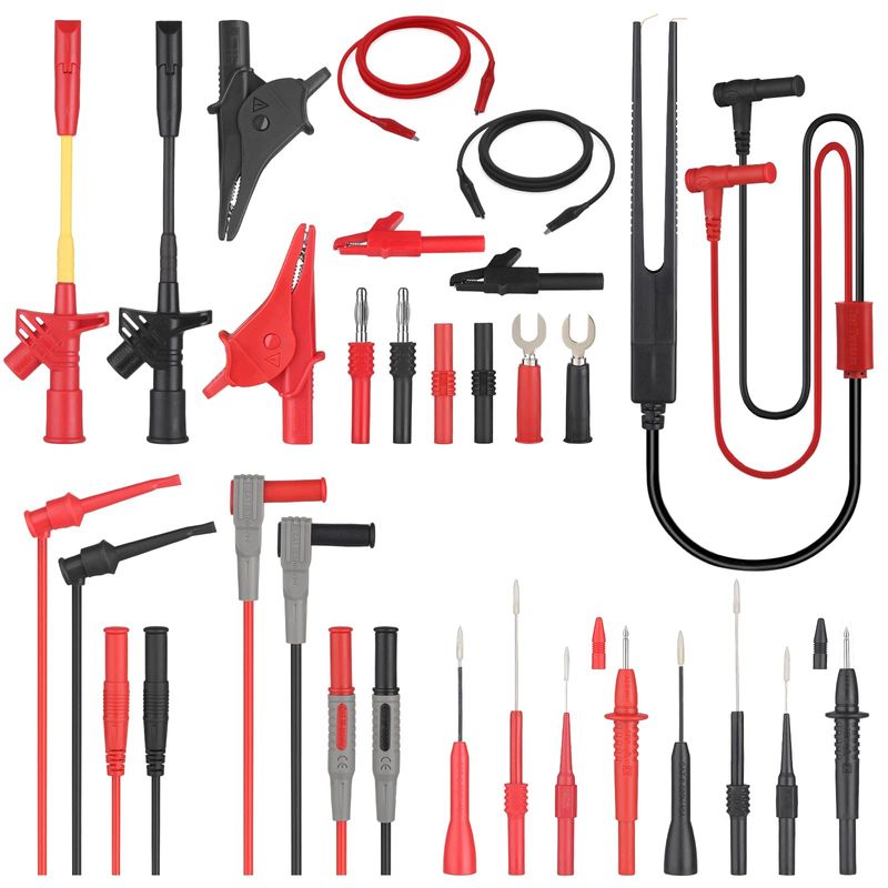 27-Piece，Multimeter Leads，Multimeter Test Leads Probes kit，Test ...