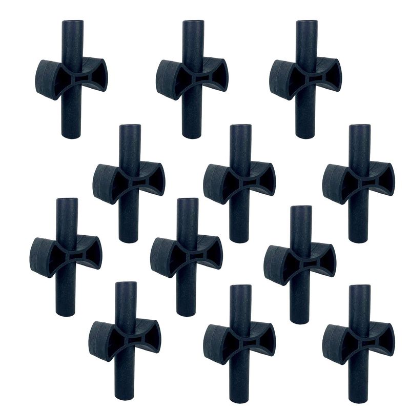 12 Pieces Trampoline Enclosure Pole Gap Spacers -Trampoline Plastic ...