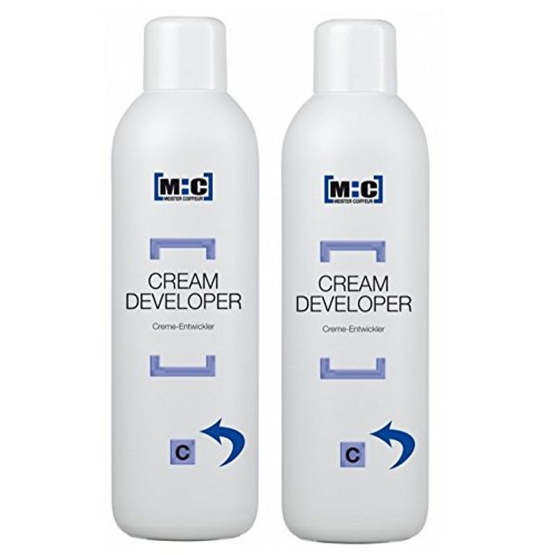 Meister Coiffeur Cream Developer C 3.0% 2 x 1000 ml H2O2 Cream Oxide by ...