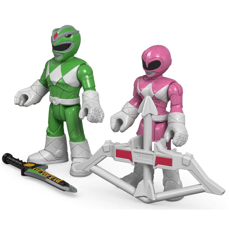Fisher-Price Imaginext Power Rangers Green Ranger & Pink Ranger ...