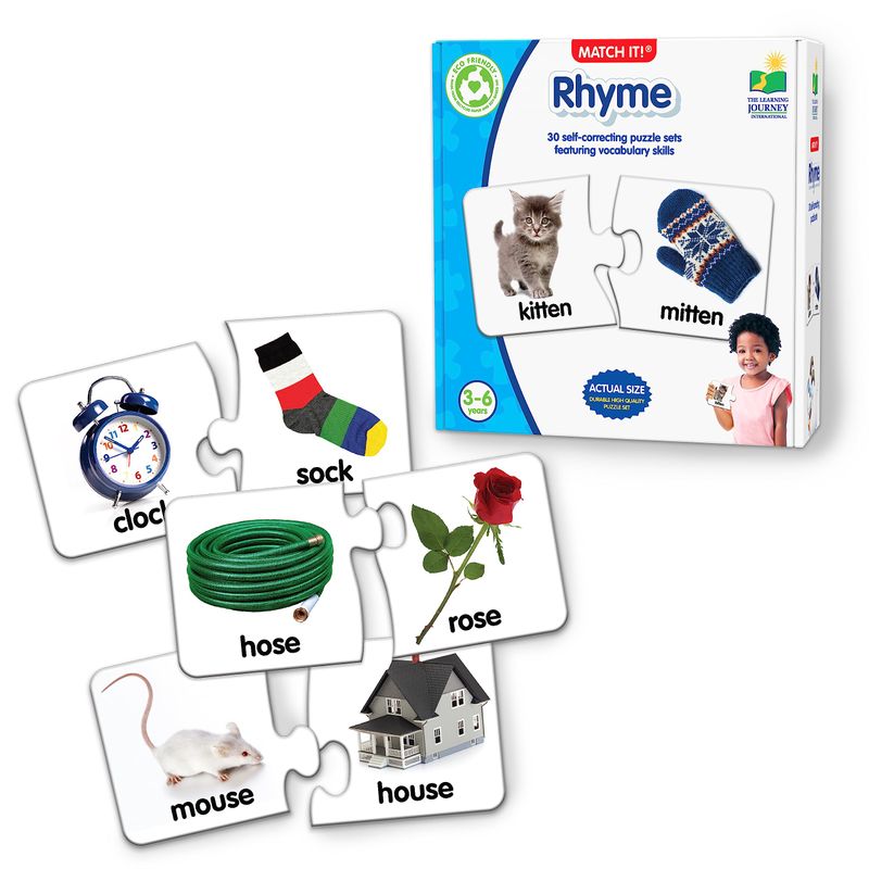 The Learning Journey: Match It! - Rhyme - 30 Self-Correcting Rhyming ...