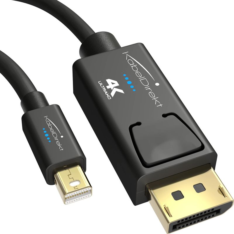 KabelDirekt – 4K Thunderbolt Cable/Mini DisplayPort to DisplayPort ...