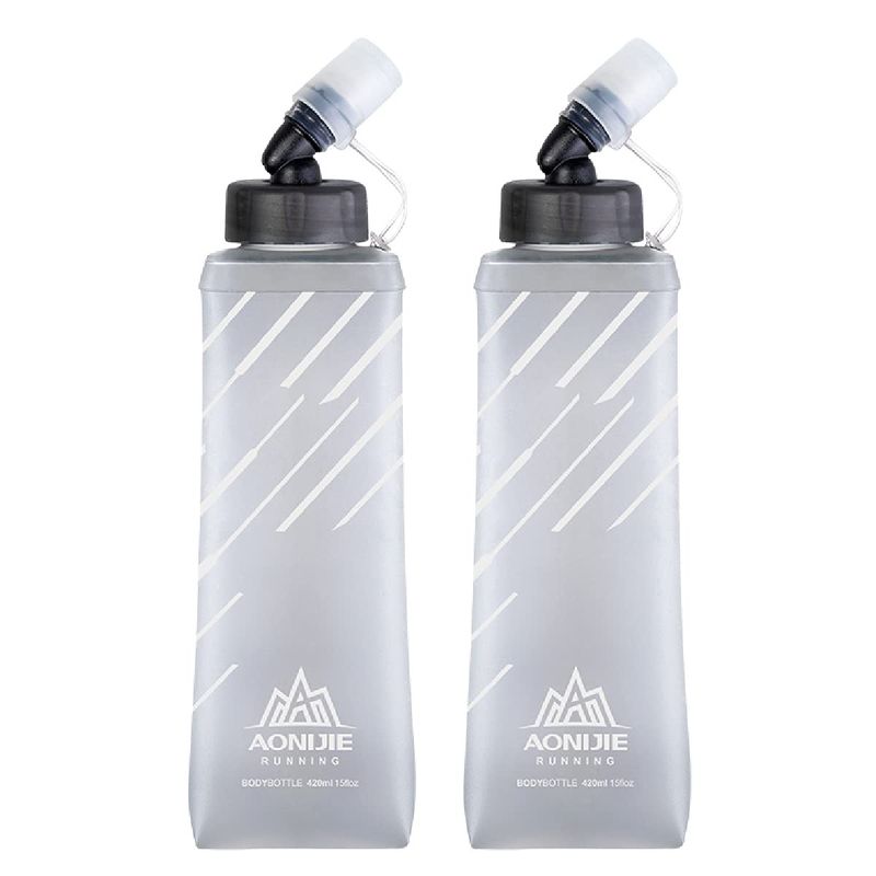 TRIWONDER TPU Folding Water Bottle Water Bottle Sports Bottle Running Marathon Cycling Climbing ...