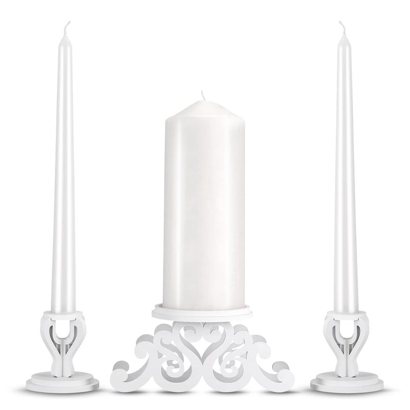 Rozrety Unity Candle Holder - Unity Candles Stand for Wedding Ceremony ...