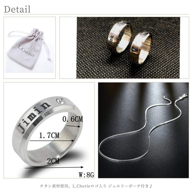 Bangtan Boys BTS Member Birthday Engraved Titanium Ring Ring with ...