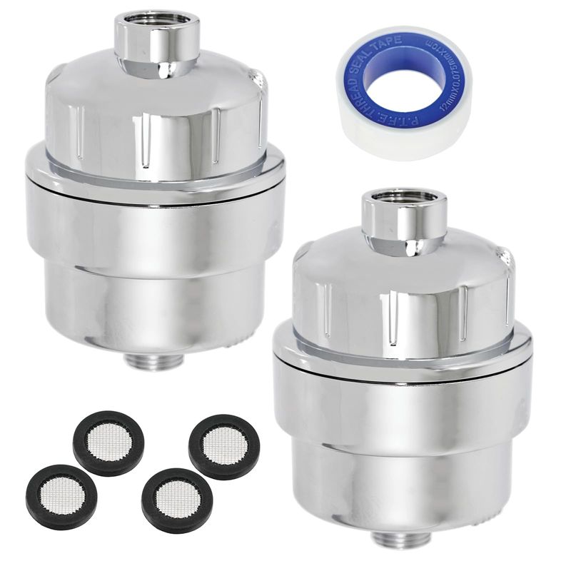 SPARES2GO Inline Shower Filter for Hard Water Softener Vitamin C ...