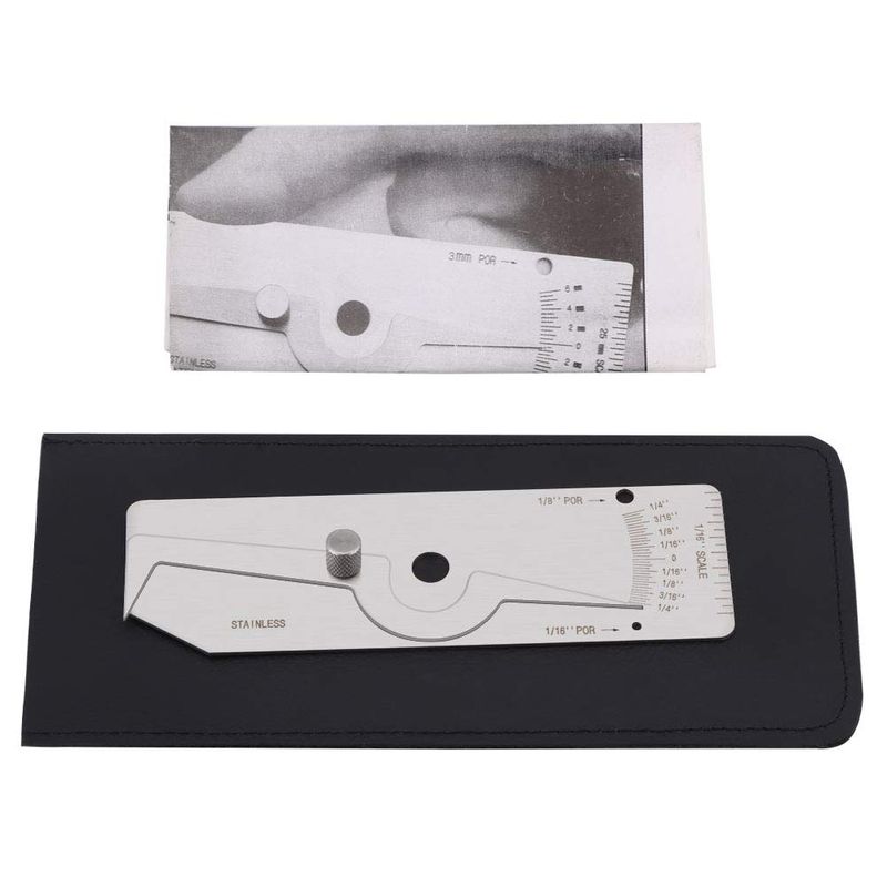 Single Pipe Pit Welding Gauge, Stainless Steel Metal Gage Precision ...