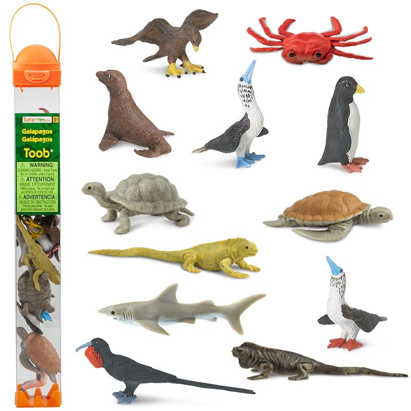 Safari Ltd. Galapagos Wildlife TOOB - Figurines of Seal, Blue-Footed ...