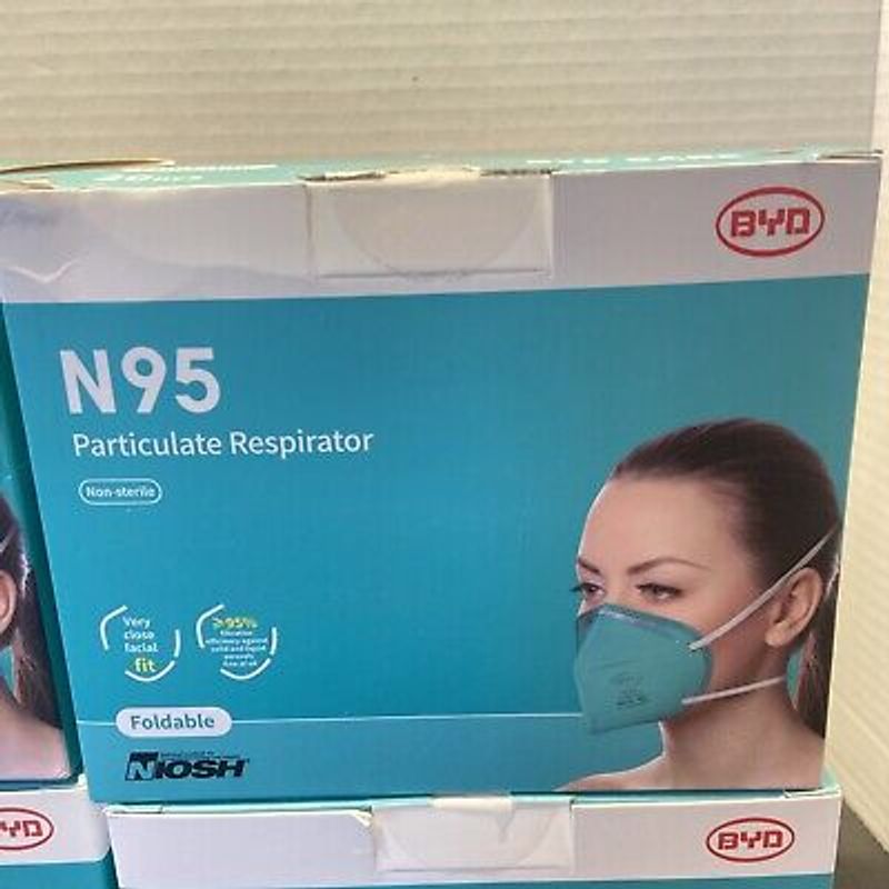 BYD Niosh N95 Respirator Face Mask - 20 Pack -1 Box - Online Marketplace - EveryMarket