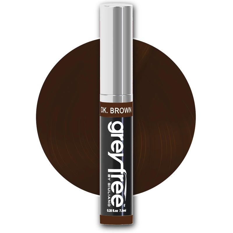 Greyfree Root Touch-Up Hair Mascara Dark-Brown Temporary Gray Roots ...