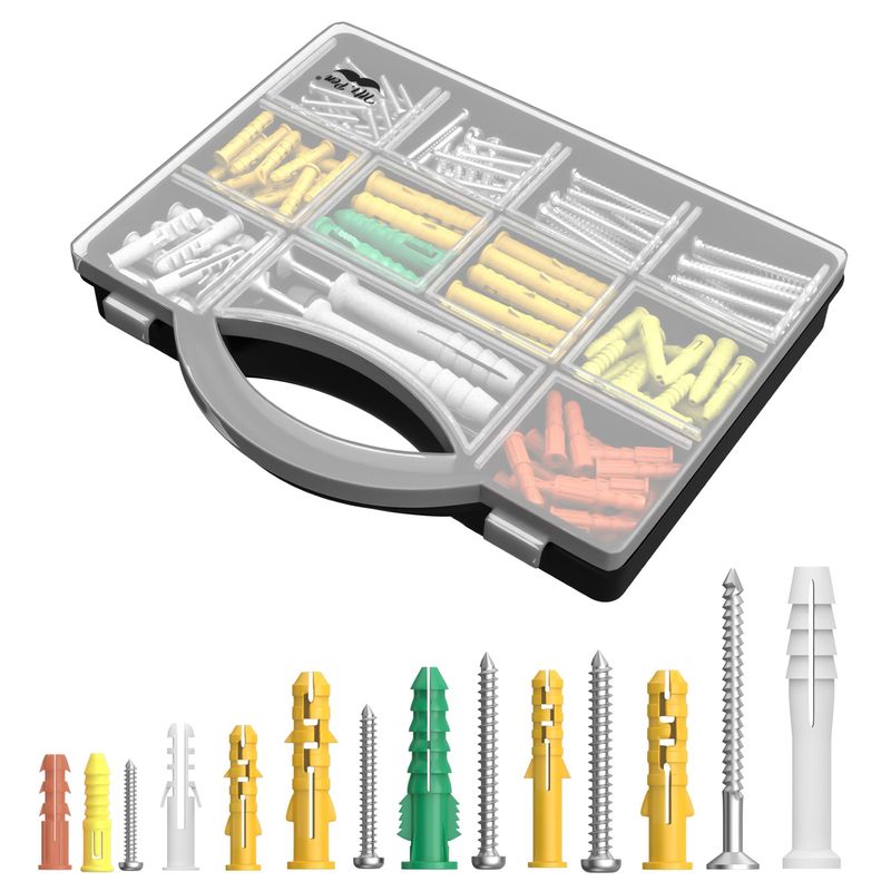 Mr. Pen- Wall Anchors and Screws for Drywall, 370pcs, Assortment Kit ...