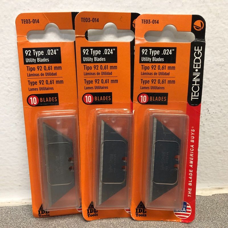 TechniEdge TE03-014 Carbon Steel Single Edge Blade Dispenser/Blades 3 ...
