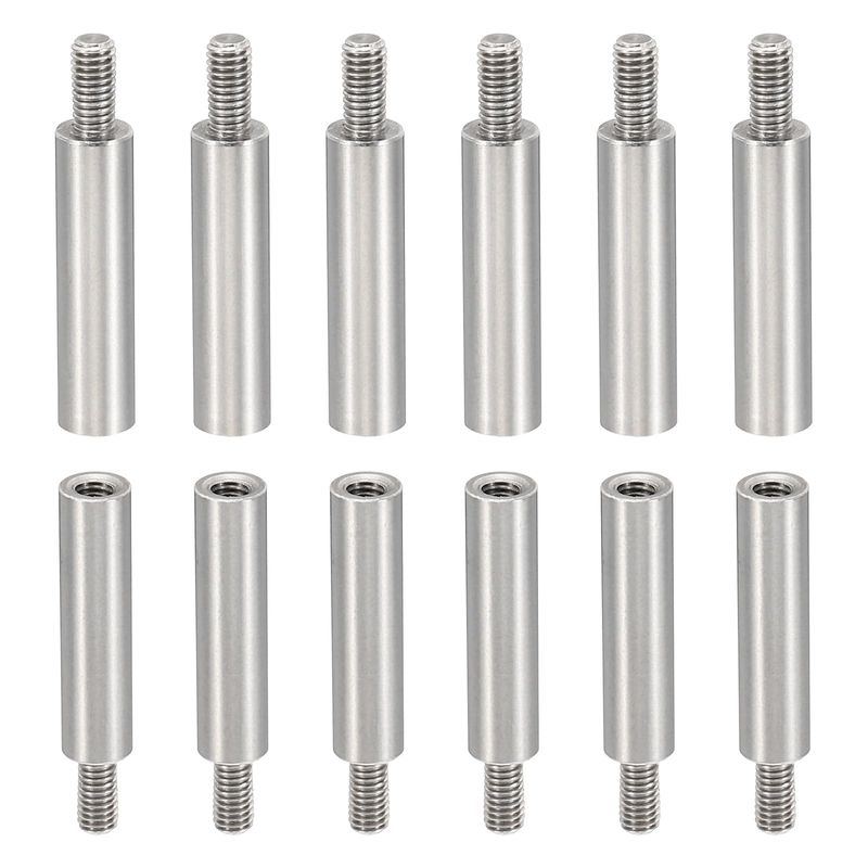 PATIKIL 12pcs M3 Standoffs M3 20+6mm Spacer Standoffs Aluminum Threaded ...