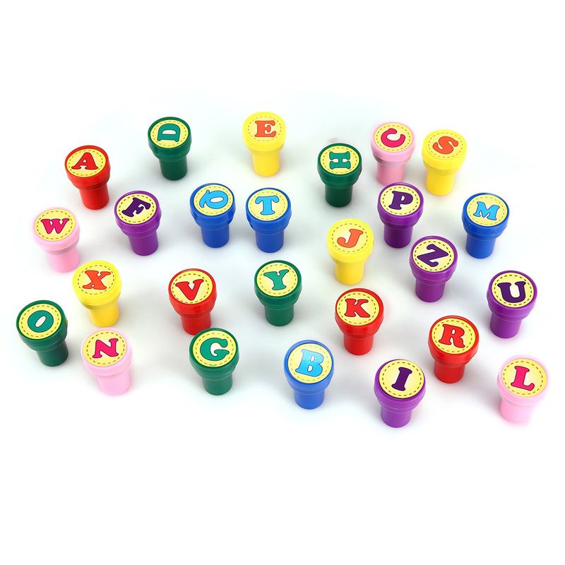 LUCKYBIRD Letter Stamps for Classroom and Teachers, Colorful Self ...