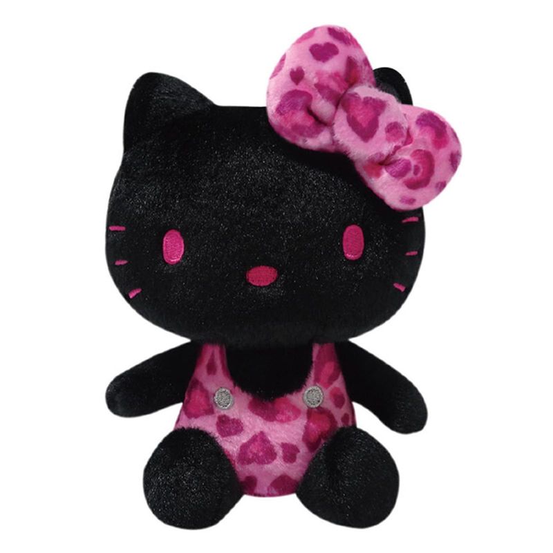 K Company Hello Kitty (Leopard Print Series) Sitting Plush, Black, KTH ...