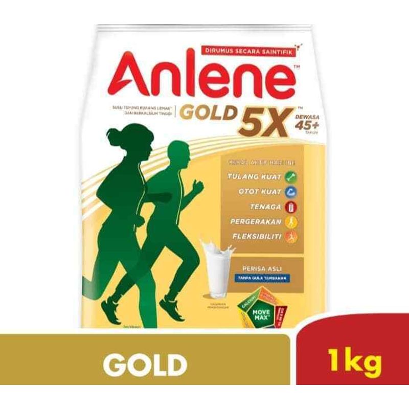 ANLENE GOLD MILK POWDER for ADULT 45+ YEARS OLD 1Kg DHL EXPRESS ...