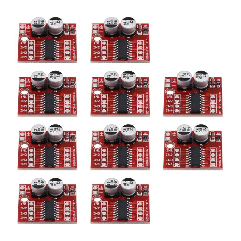 Create idea 10Pcs 2-Way Mini DC Motor Driver Module L298N PWM Speed ...