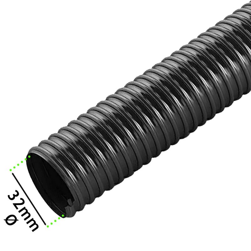 SPARES2GO Universal Extra Long Flexible Corrugated Hose Pipe for Vacuum ...