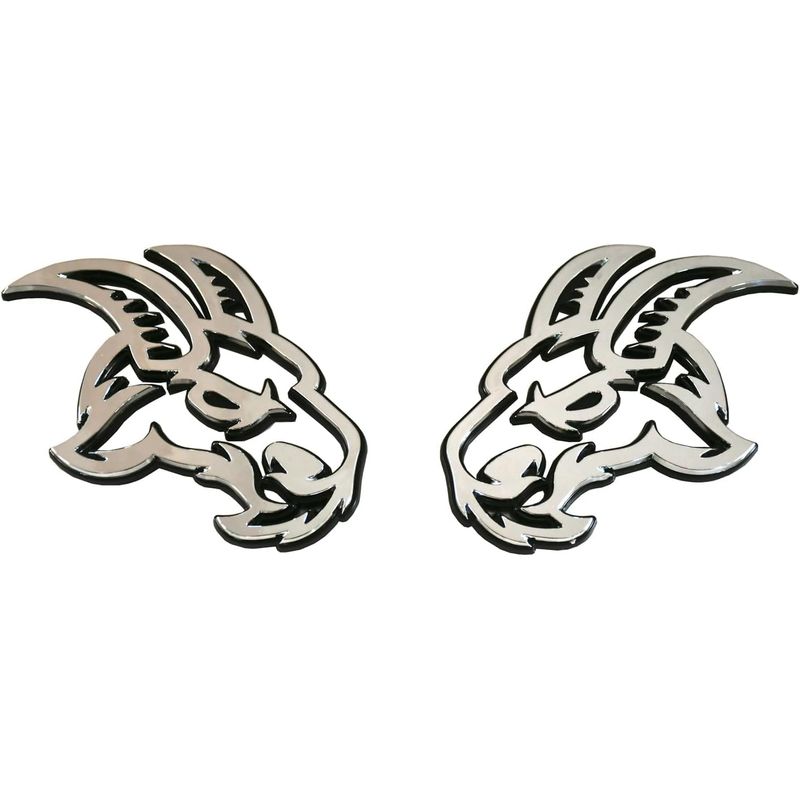 Pair New Custom Head Emblems Angry Goat Right Left Badge Replacement ...