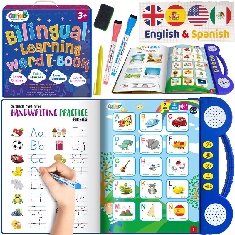 GUFINO Learning Toys for 4 Year Old - Fun and Interactive English ...