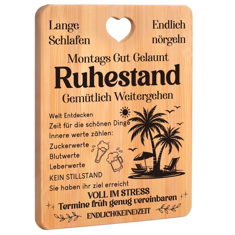 Ruhestand Geschenk, Renteneintritt Geschenk Frau Männer - Kreativer ...
