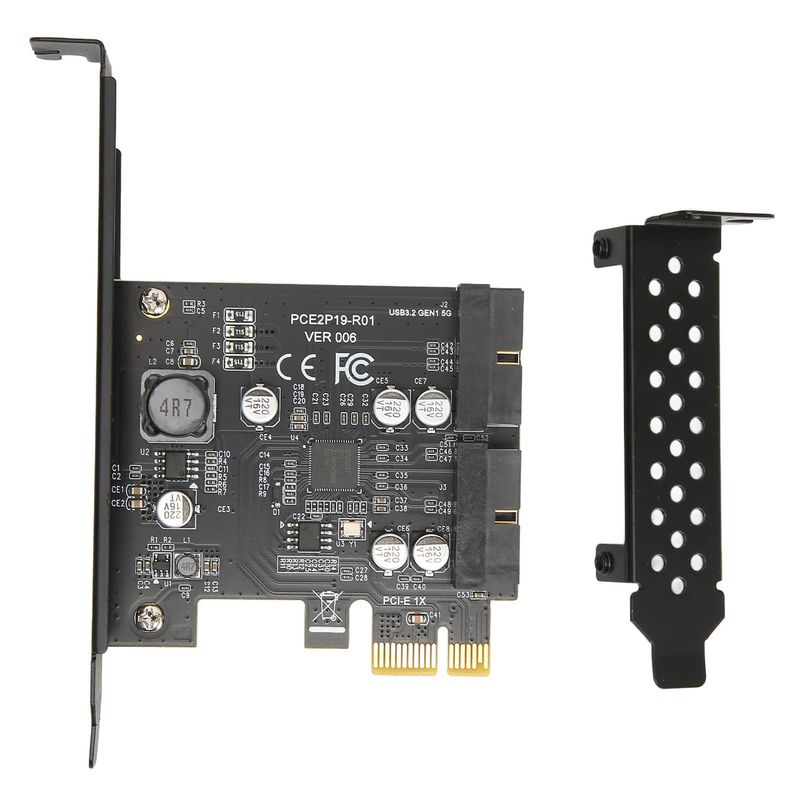 ASHATA PCIE-zu-USB-3.2-Erweiterungskarte, PCI-Express-Karte, 5-Gbit/s-Hochgeschwindigkeits-USB3 ...