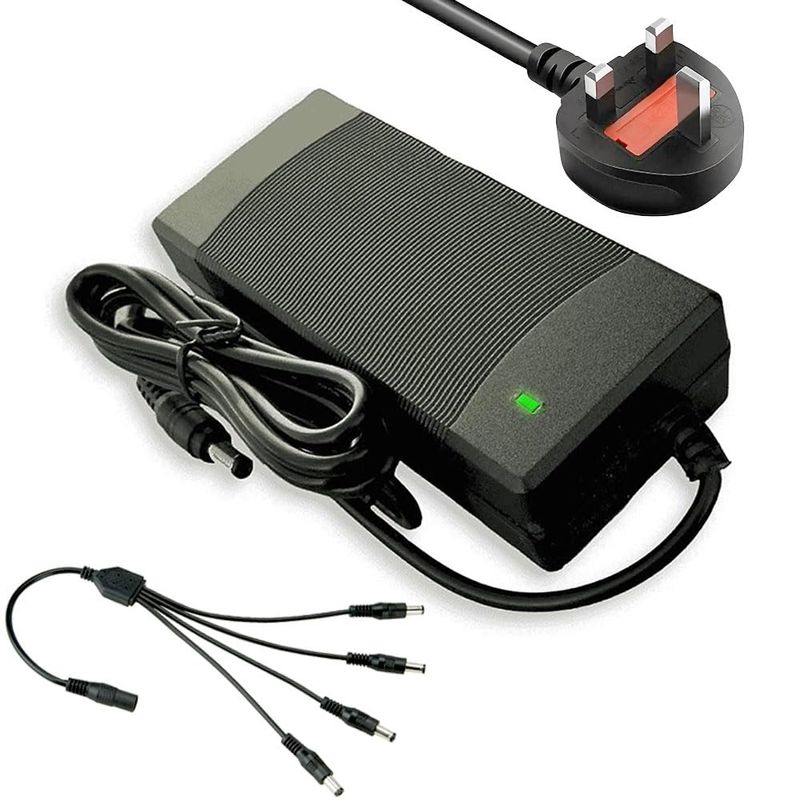 Sentry 12V 5A PSU CCTV Camera Power Supply Unit 5 AMP Adapter 12 Volt ...