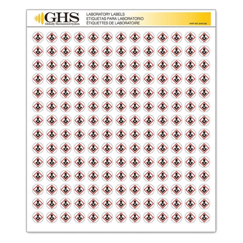 Ghs - GHS1230 GHS/HazCom 2012: Hazard Class Pictogram Label, Health ...