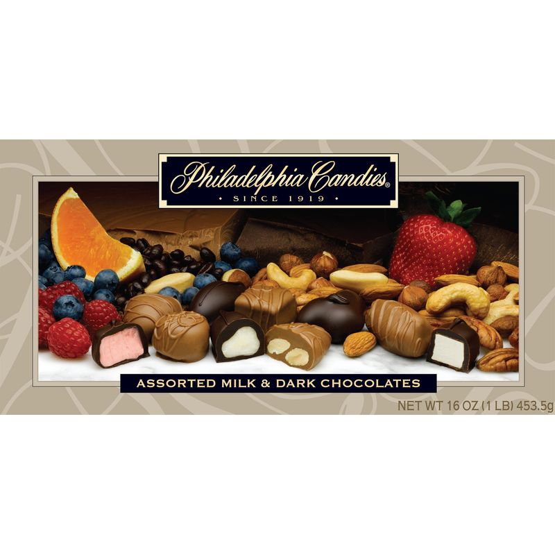 Philadelphia Candies Assorted Milk and Dark Chocolates, 1 pound Gift ...