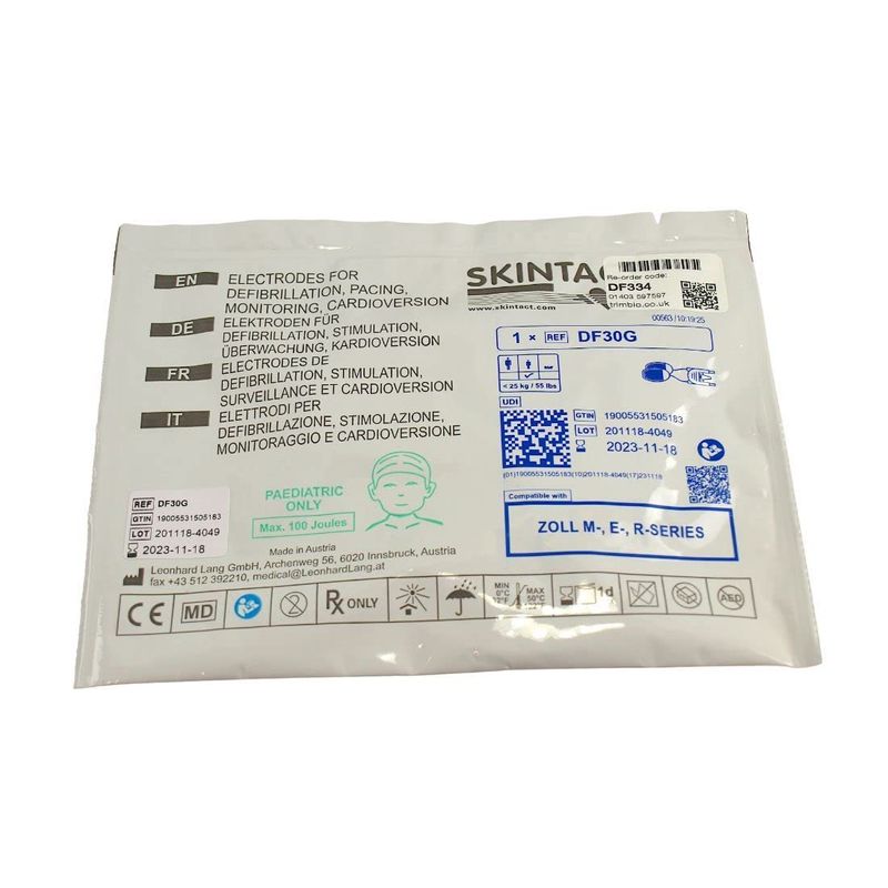 SKINTACT Paediatric Defib Pads - Compatible with Zoll E, M & R Series ...