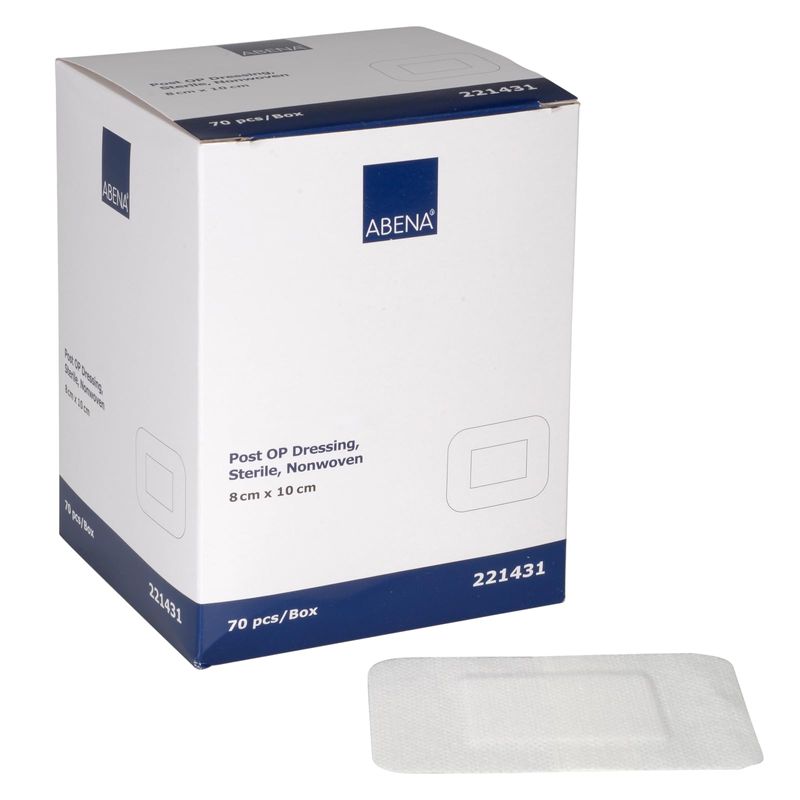 ABENA Plasters for Wounds |70 in A Pack| 8x10cm Wound Dressings ...