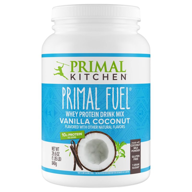 Primal Kitchen Primal Fuel Vanilla Coconut Whey Protein Drink Mix ...