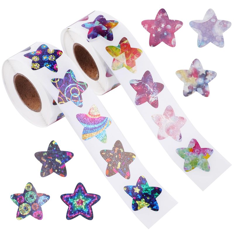 1000Pcs Star Stickers, Reward Stickers, Reward Stickers for Children, 2 ...