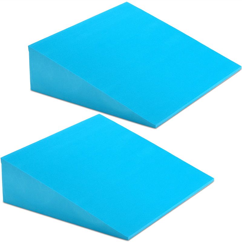 DEAYOU 2 Pack Yoga Foam Wedge, 13" EVA Foam Wedge Block for Exercise ...