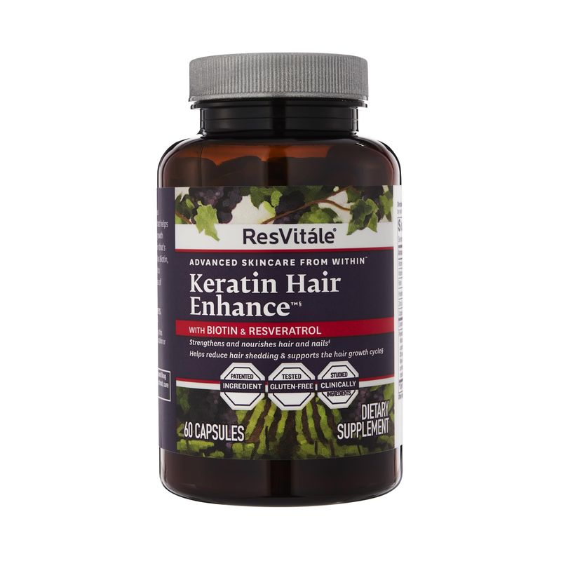ResVitále Keratin Hair Enhance - Keratin Supplement for Hair Growth ...