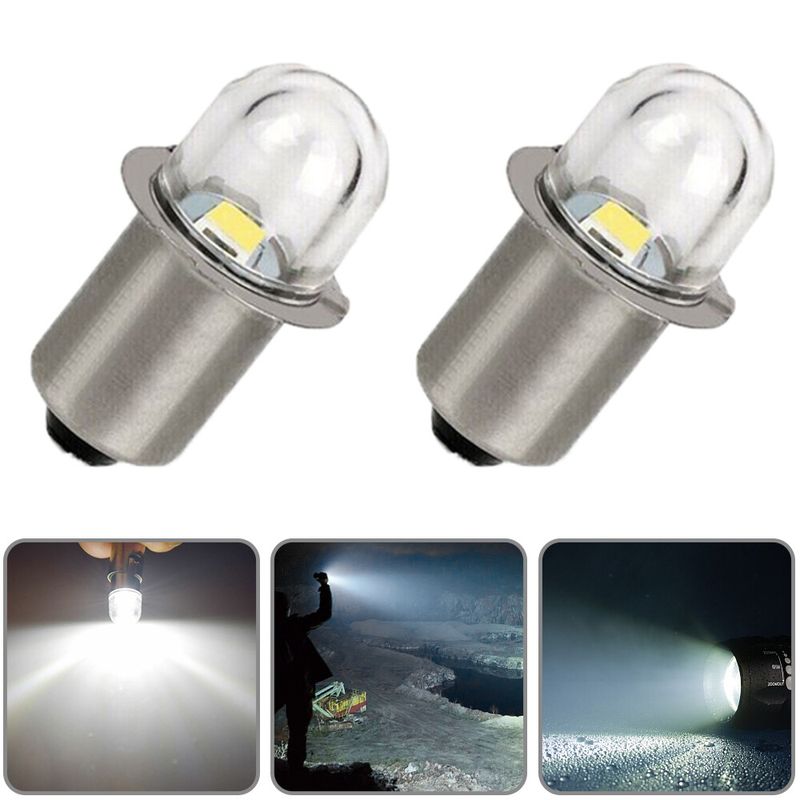 2Pcs LED Bulbs 18V VOLT Flashlight Replacement For MILWAUKEE M18 V18 ...