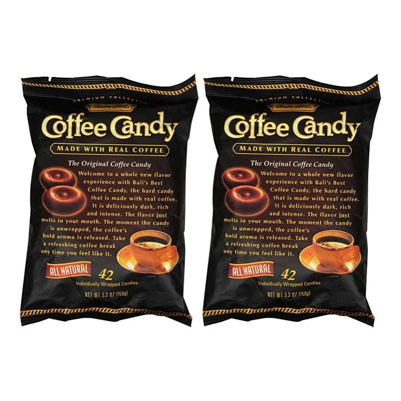 Bali's Best Coffee Candy Individually Wrapped (42 Pcs) (Pack of 2 ...
