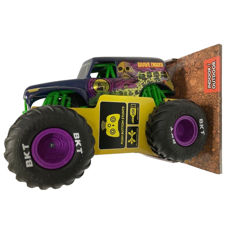 Monster Jam Grave Digger Remote Control Truck Freestyle Force 1:15 ...