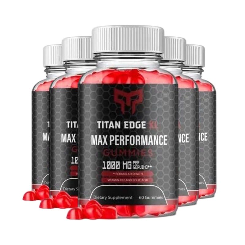 5-Pack Titan Edge XL Gummies TitanEdge XL Maximum Strength Gummies ...