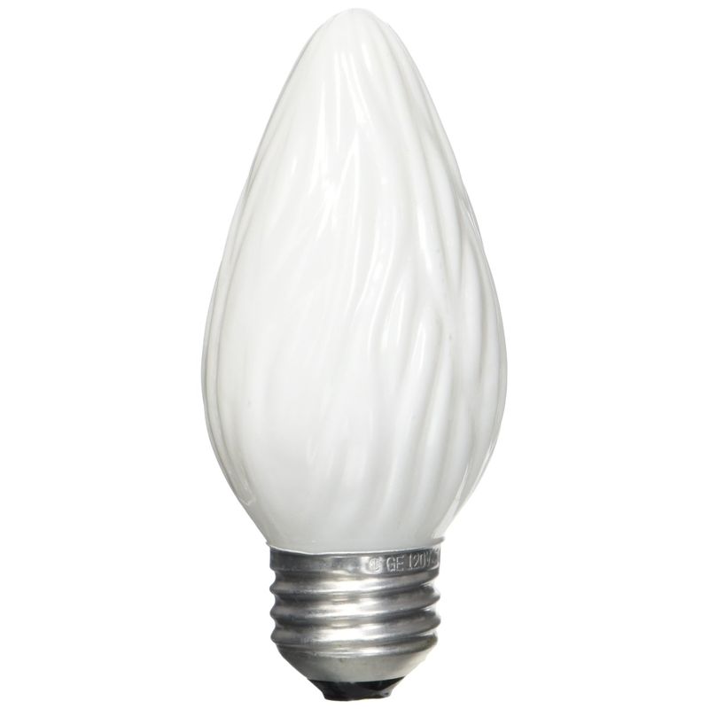 G E LIGHTING 75338 Medium Base Flame Shaped Decorative Bulb, 25W/120V ...