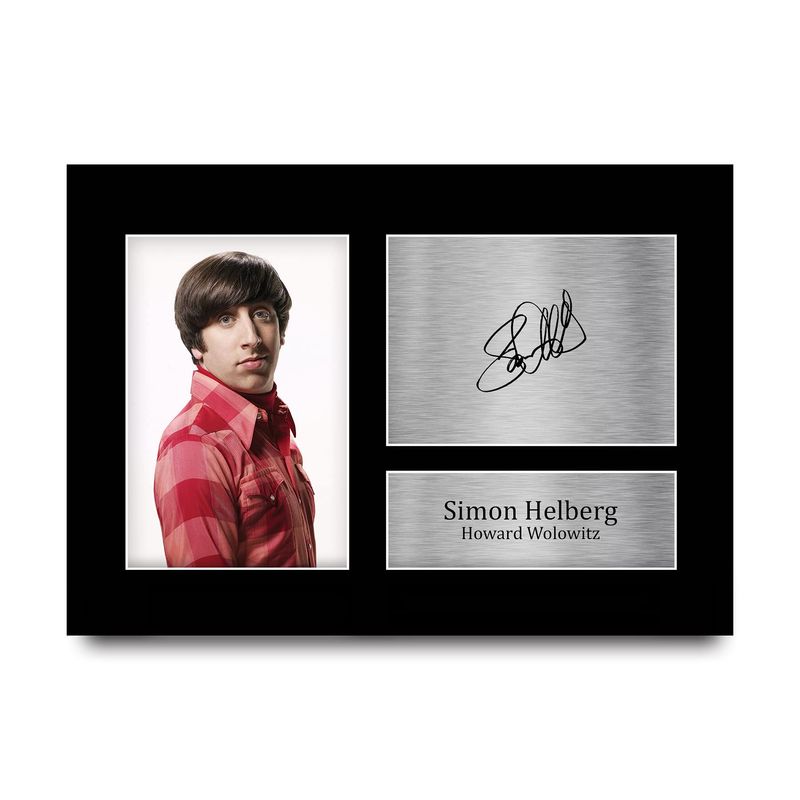 HWC Trading A4 Simon Helberg Big Bang Theory Howard Wolowitz Gifts ...