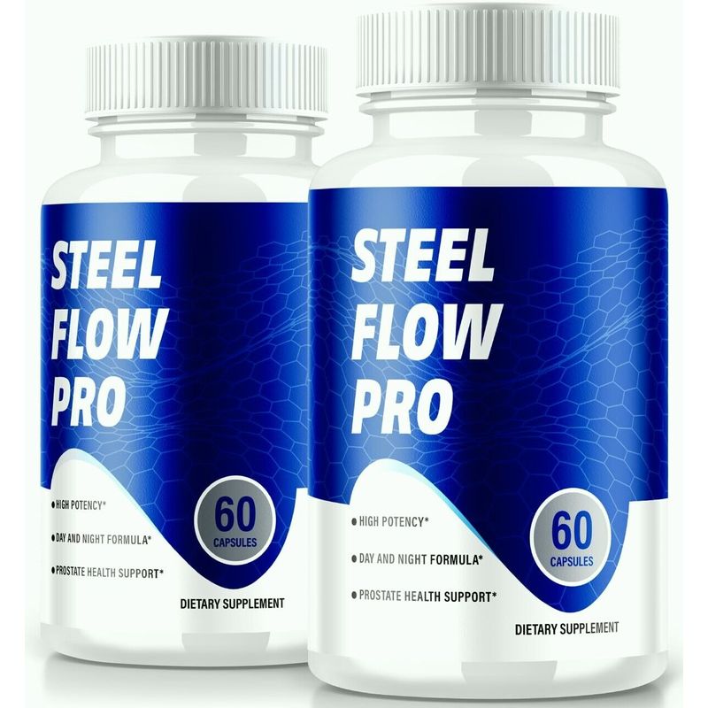 (2 Pack) Steel Flow Pro for Men to Support Prostate Health and Urinary ...