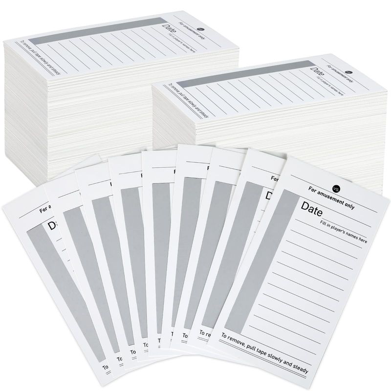 200 Packs 10 Line Sports Strip Cards Super Football Bowl Pool Cards No ...