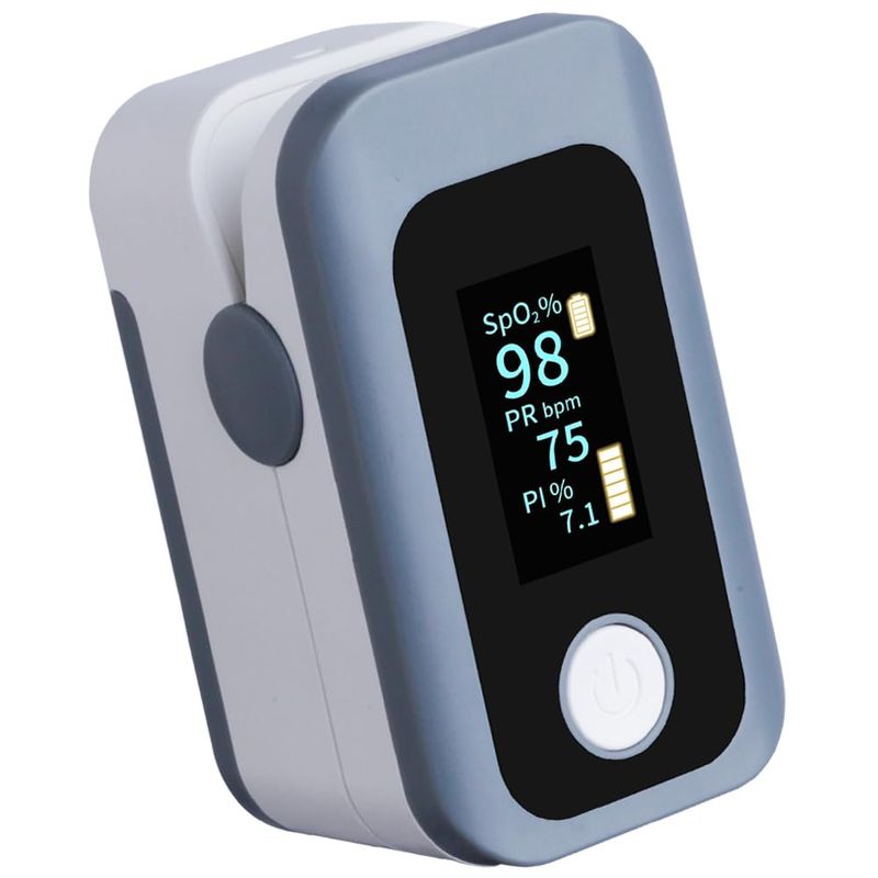Pulse Oximeter Oxygen Monitor Fingertip Blood Oxygen Monitor Pulse Ox with OLED Display for SpO2 ...